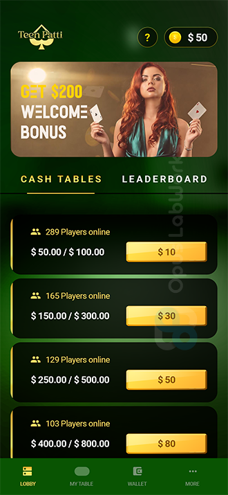 2 App Template | Online TeenPatti Gaming App | Cards Gaming Mobile App | TeenPatti by opuslabworks